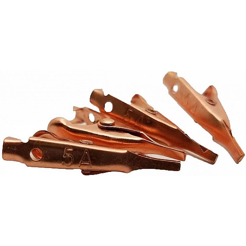 Smooth Toothless Alligator Clips Solid Copper - 4 Pack - ... Smooth ...